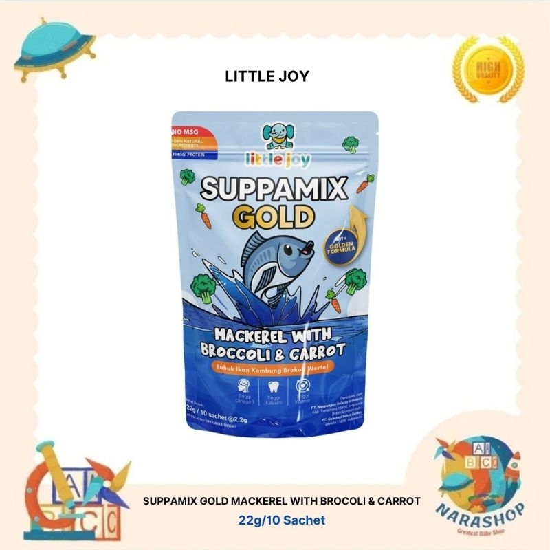 Jual BB BOOSTER LITTLE JOY SUPPA MIX GOLD MACKEREL WITH BROCCOLI & CARROT 22g/10 Sachet (EXP ...
