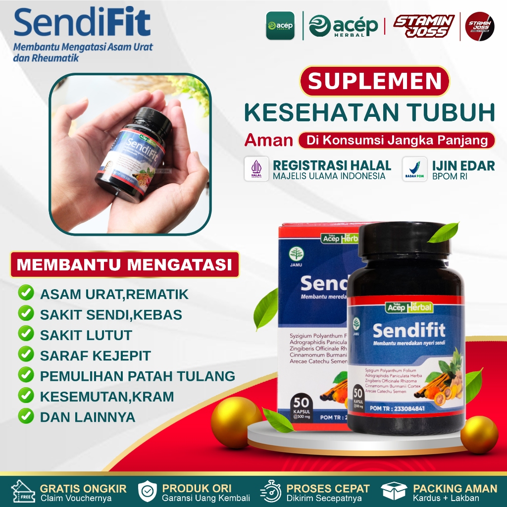 Jual SendiFit Original 100% Asli Obat Nyeri Sendi Baal Kaku Sendi Mati ...