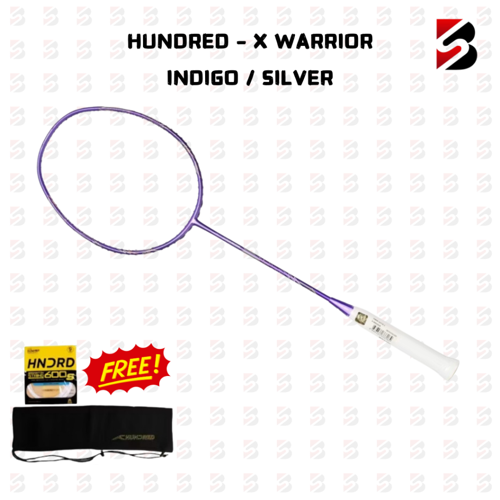 Jual Raket Badminton Hundred HNDRD X Warrior Indigo Silver | Shopee Indonesia