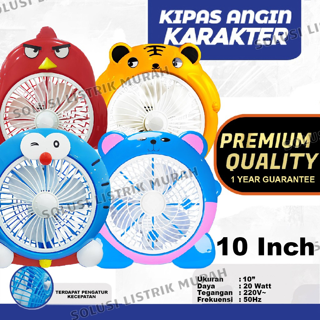 Jual Kipas Angin Karakter / Kipas Angin Karakter 10 inci Kipas Meja ...