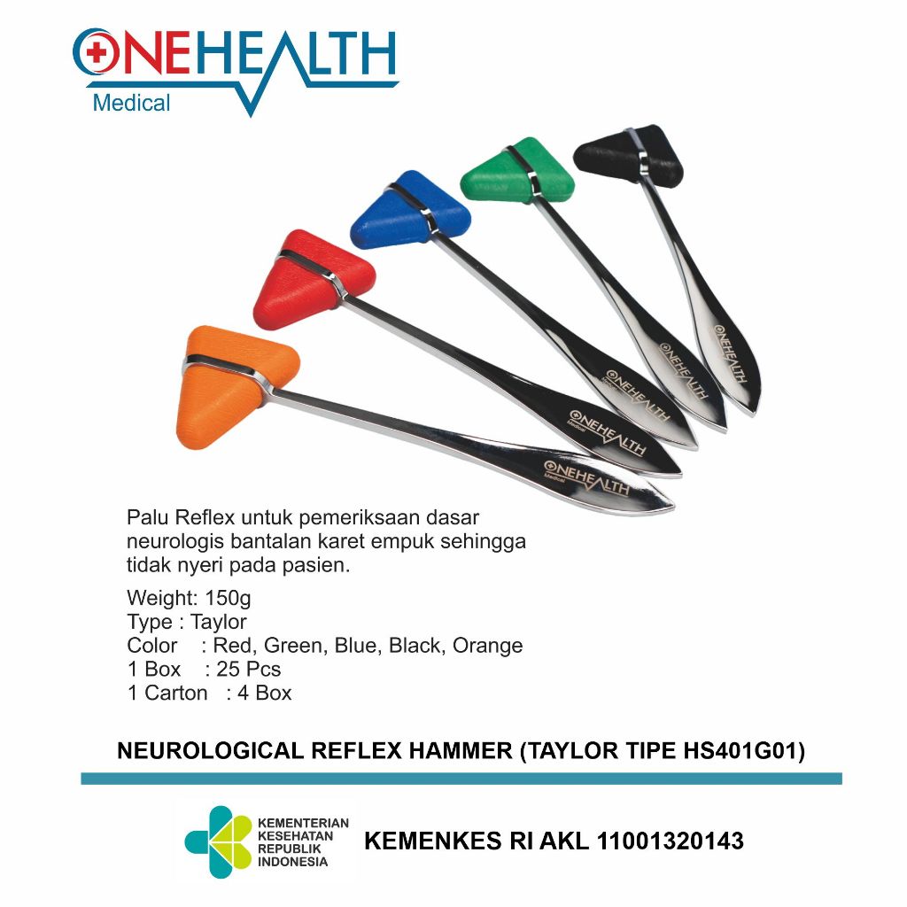 Jual Onehealth Reflex Hammer Taylor Tipe HS401G01 / Palu Reflex ...
