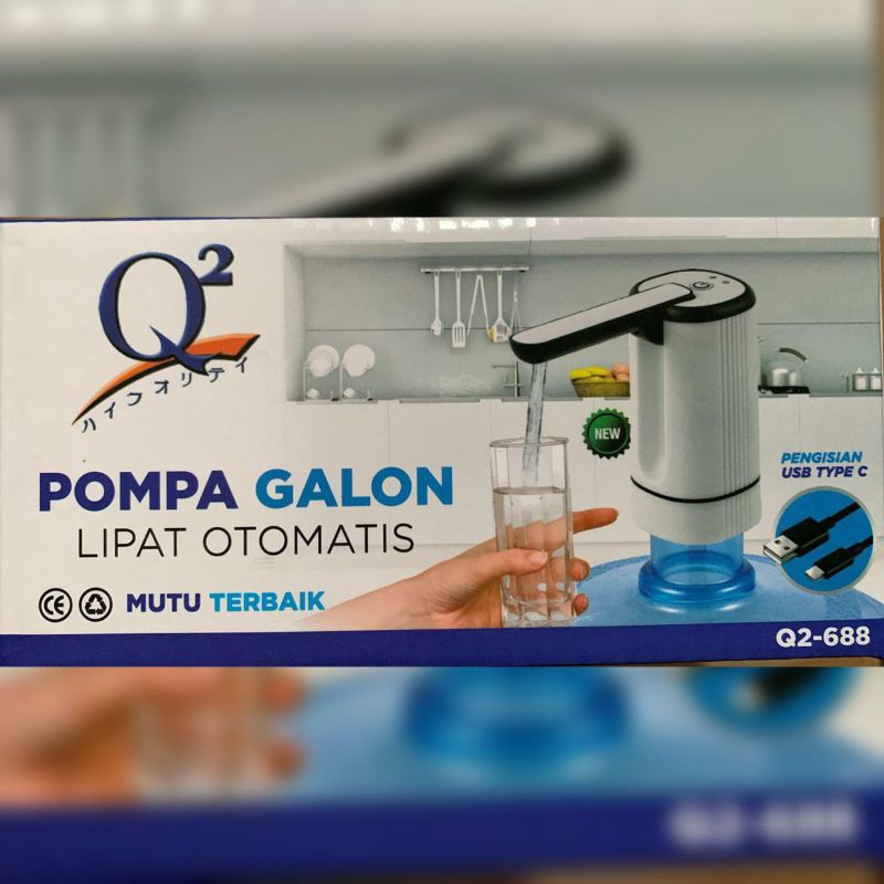 Jual Pompa Galon Air Q2 / Pompa Air Galon Lipat Elektrik Otomatis Water ...