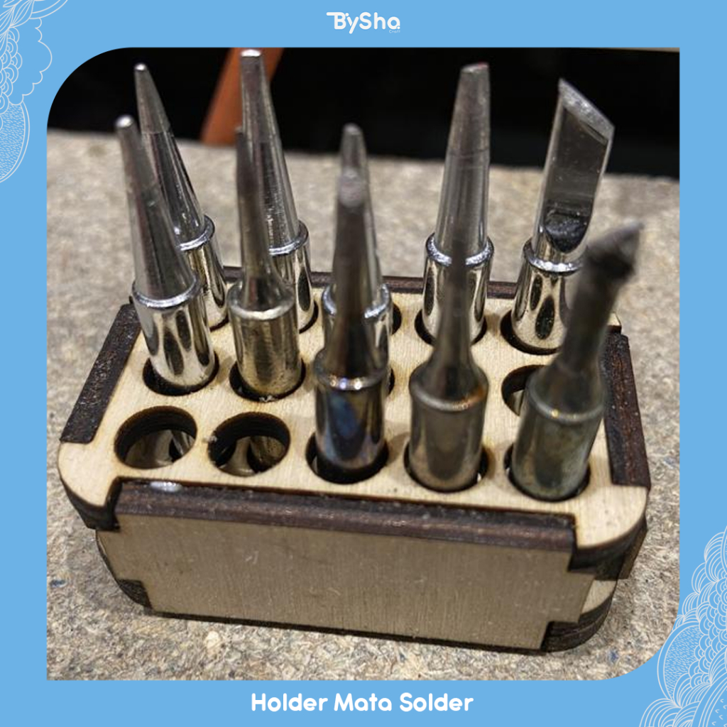 Jual Organizer Mata Solder Laser Cut | Stand Mata Solder Minimalis ...