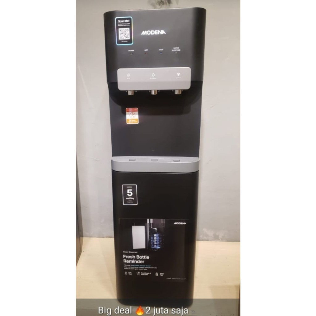Jual MODENA Water Dispenser - DD 1314 BABK Galon Bawah Kompresor- DD 1314 BABK | Shopee Indonesia