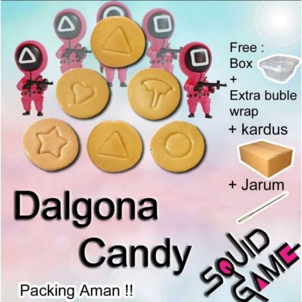 Jual Permen Dalgona Candy / Dalgona Candy / Permen Squid Game / Permen Viral | Shopee Indonesia