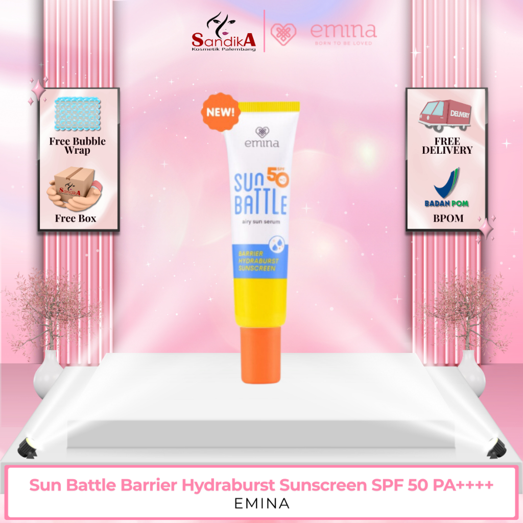 Jual Emina Sun Battle Spf 50 Pa++++ Barrier Hydraburst Sunscreen 30ml | Shopee Indonesia