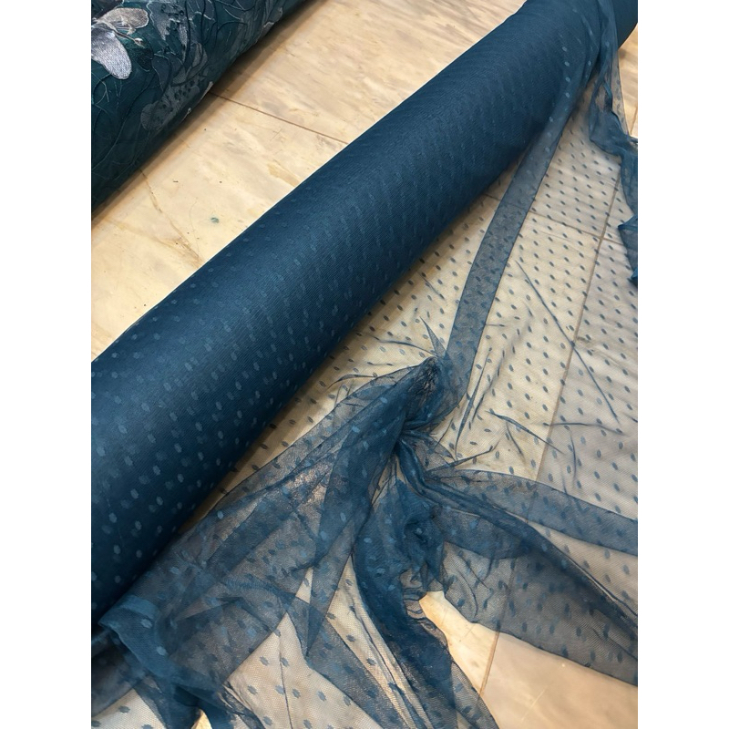 Jual Bahan Kain Tille Tulle Til Snow Bintik Dotty Dot Simple Warna ...