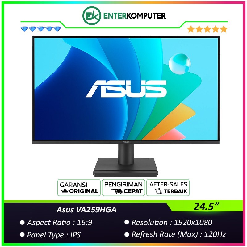 Jual Asus VA259HGA 24.5" FHD IPS 120Hz Gaming Monitor Built-in Speaker ...