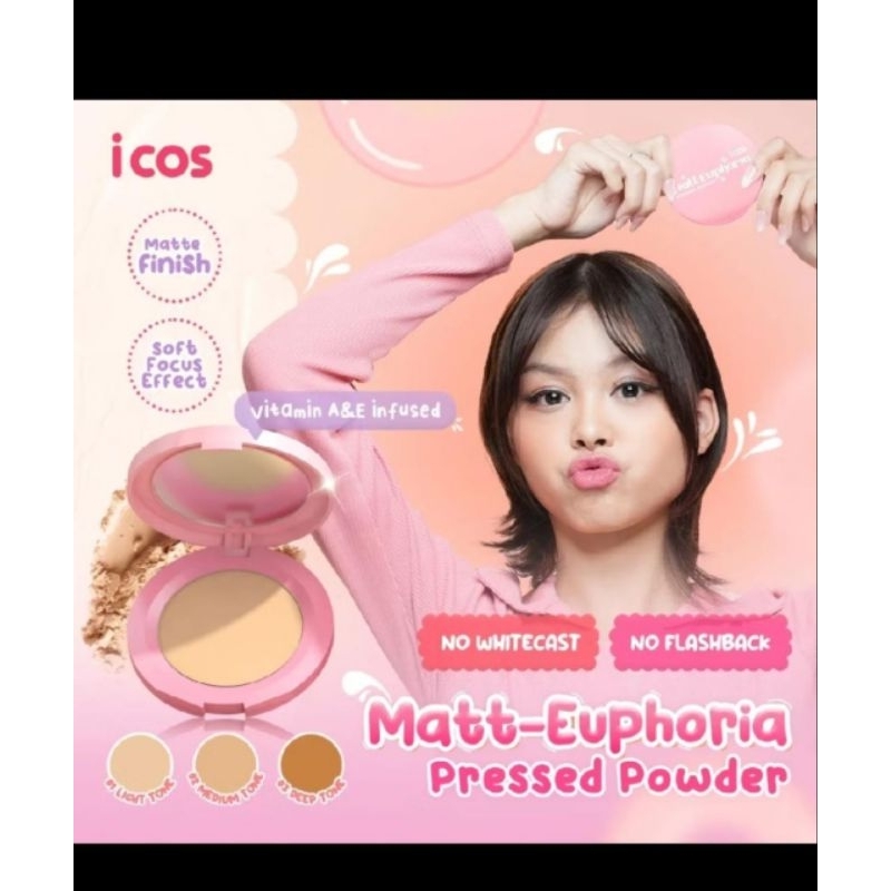 Jual I Cos Matt Euphoria Pressed Powder | Shopee Indonesia