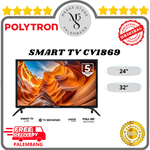 Jual TV LED Polytron 24CV1869 / 32CV1869 LED Polytron 24 Inch Digital + smart TV Polytron ...