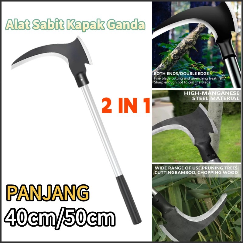 Jual Ukuran besar Alat Sabit Kapak Ganda Baja/Sabit Ranting Pohon ...