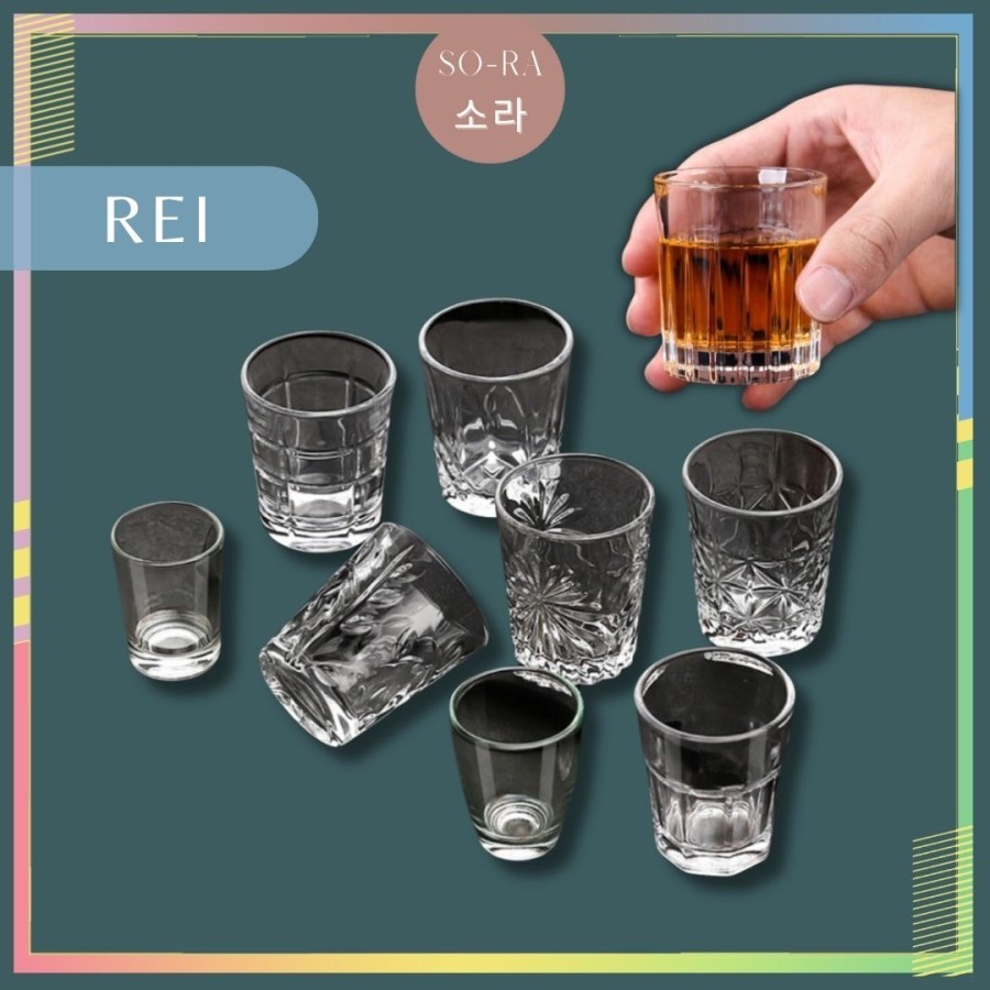 Jual SORA - REI - Gelas Shot Seloki Gelas Shot Gelas Kaca One Shot ...