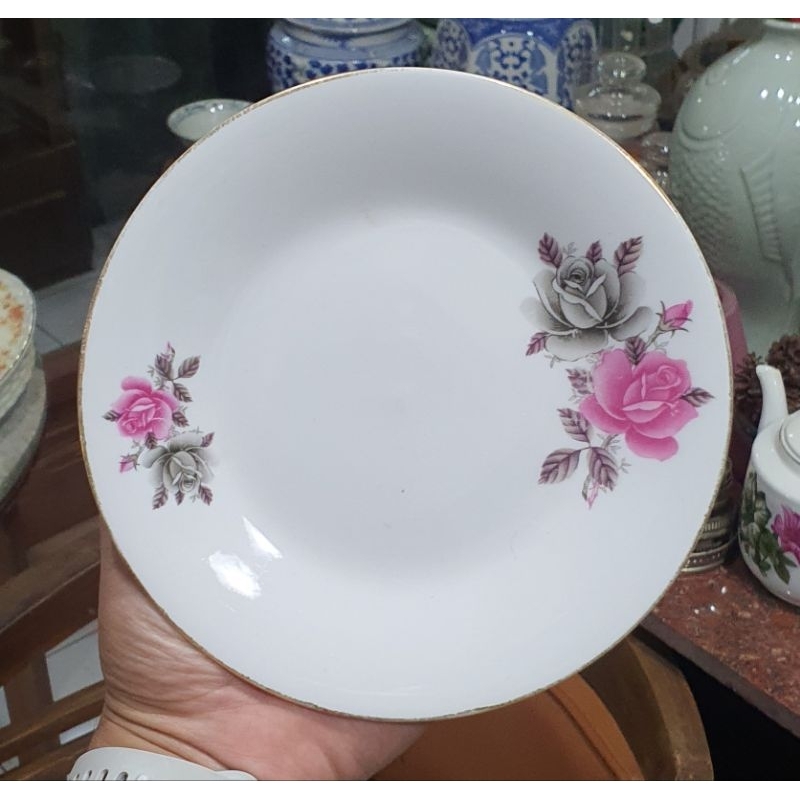 Jual piring kue cina Tahun 80 an antik jadul 16,5cm | Shopee Indonesia