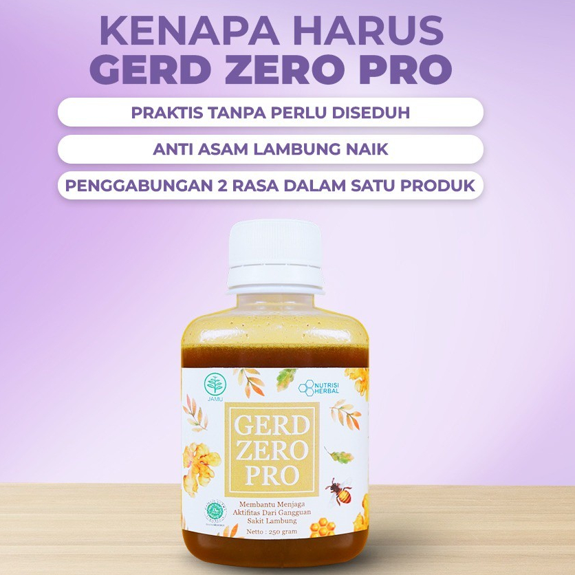 Jual Gerd Zero Pro Madu Obat Asam Lambung Maag Anxiety Herbal Original ...