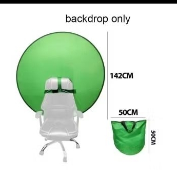 Jual Backdrop Background Green Screen Lipat untuk foto video Zoom ...