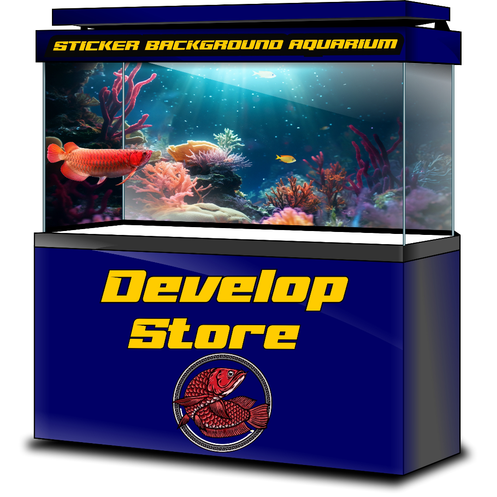 Jual STICKER AQUARIUM, STICKER KACA AQUARIUM, WALLPAPER AQUARIUM ...