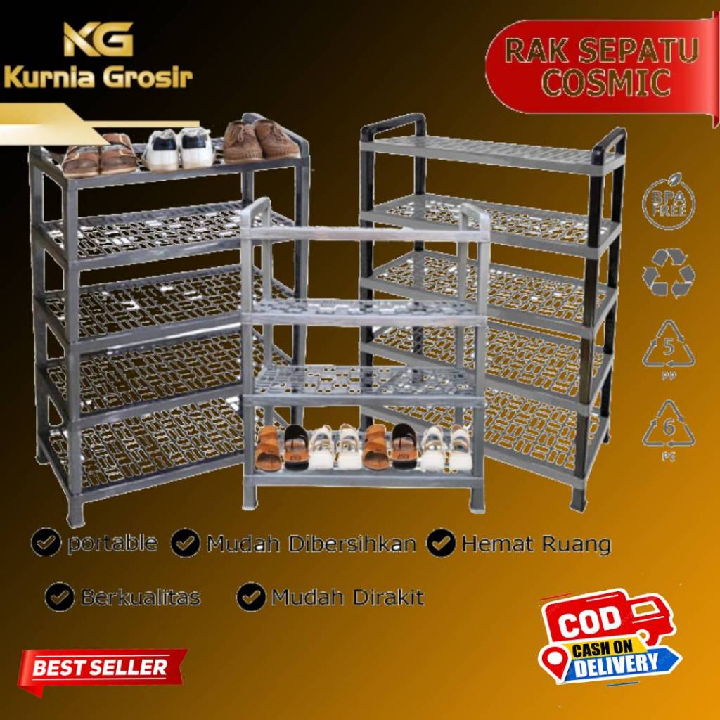 Jual RAK SEPATU COSMIC 5 SUSUN / 4 SUSUN CALISTA / TEMPAT PENYIMPANA ...