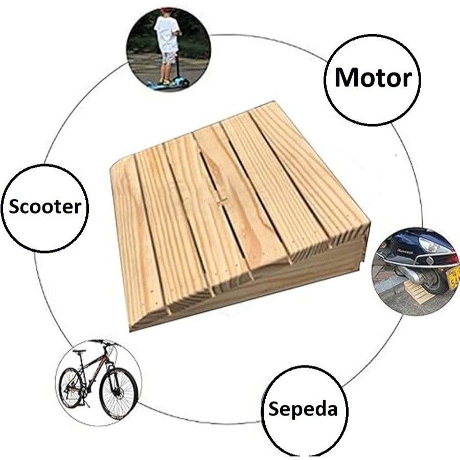Jual Papan tanjakan kayu untuk Troli trolley / Papan tanjakan sepeda ...