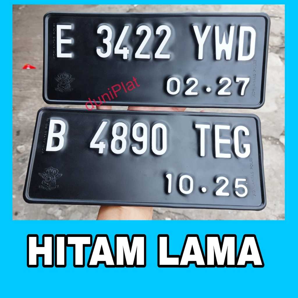 Jual PLAT MOTOR BARU PUTIH ANGKA STANDAR VARIASI PM01 | Shopee Indonesia