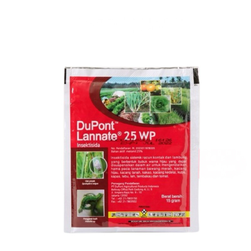 Jual Dupont LANNATE 25 WP Insektisida Racun Kontak dan Lambung 15 gram ...