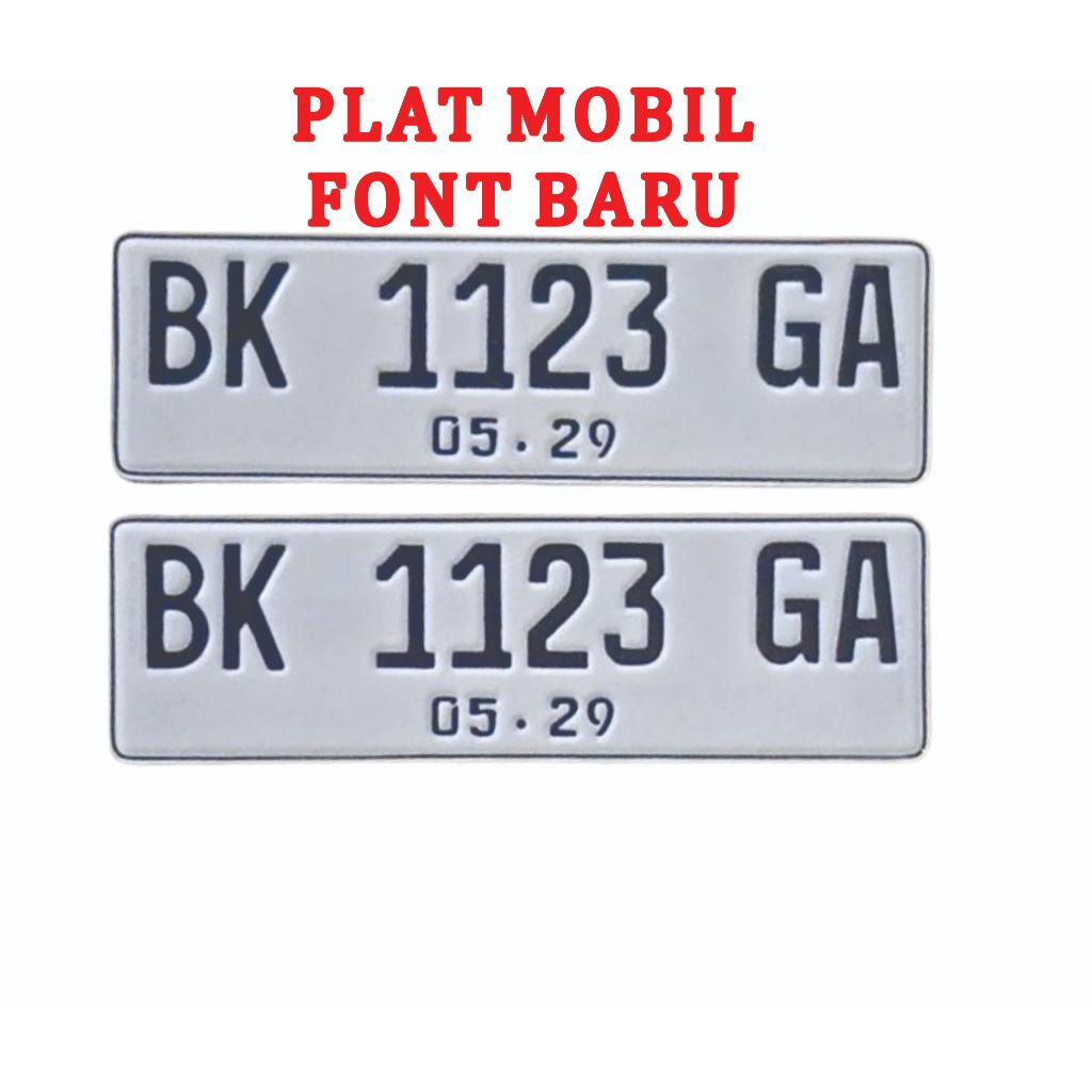 Jual PLAT MOBIL FONT BARU | Shopee Indonesia