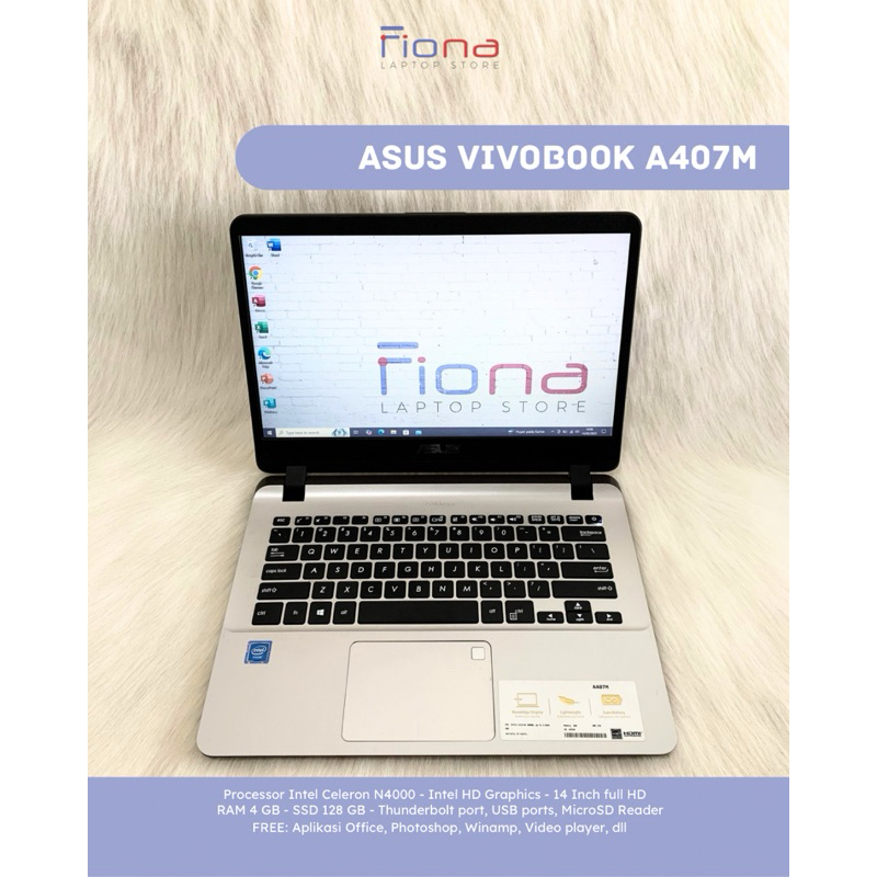 Jual Laptop ASUS VIVOBOOK X407MA Intel Celeron N4 Ram 4Gb Ssd 128Gb ...