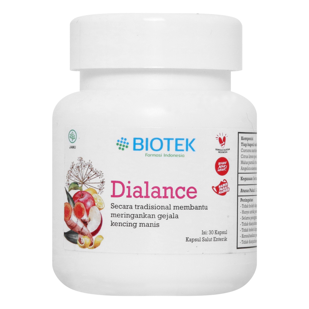 Jual BIOTEK DIALANCE 30 KAPSUL | Vitamin Herbal Diabetes, Kencing Manis ...
