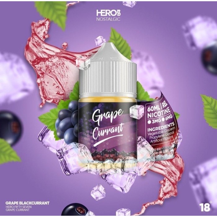 Jual [FREEBASE 60ML] GRAPE CURRANT BY HERO57 | Shopee Indonesia