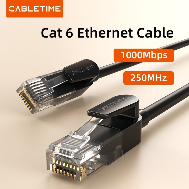 Jual CABLETIME Kabel LAN RJ45 Cat 6 Gigabit Ethernet UTP Cable 1000Mbps ...