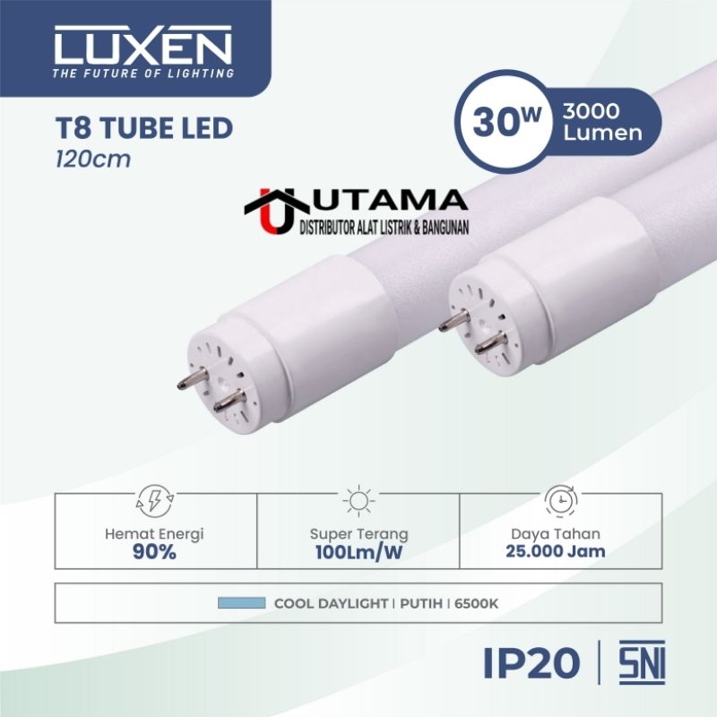 Jual Lampu TL LED Tube Light T8 Double End 30 watt | Shopee Indonesia