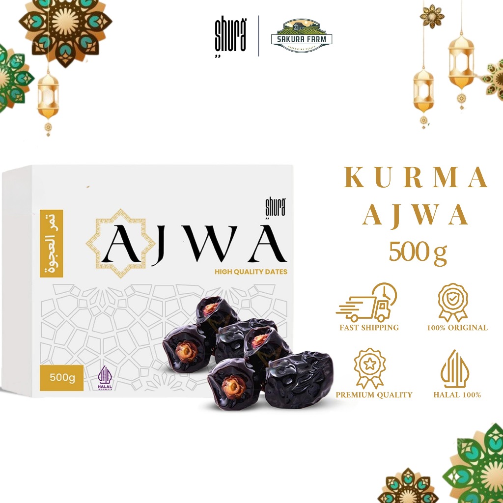 Jual Shura Kurma Ajwa box 500gr Kurma Nabi Premium Original High ...