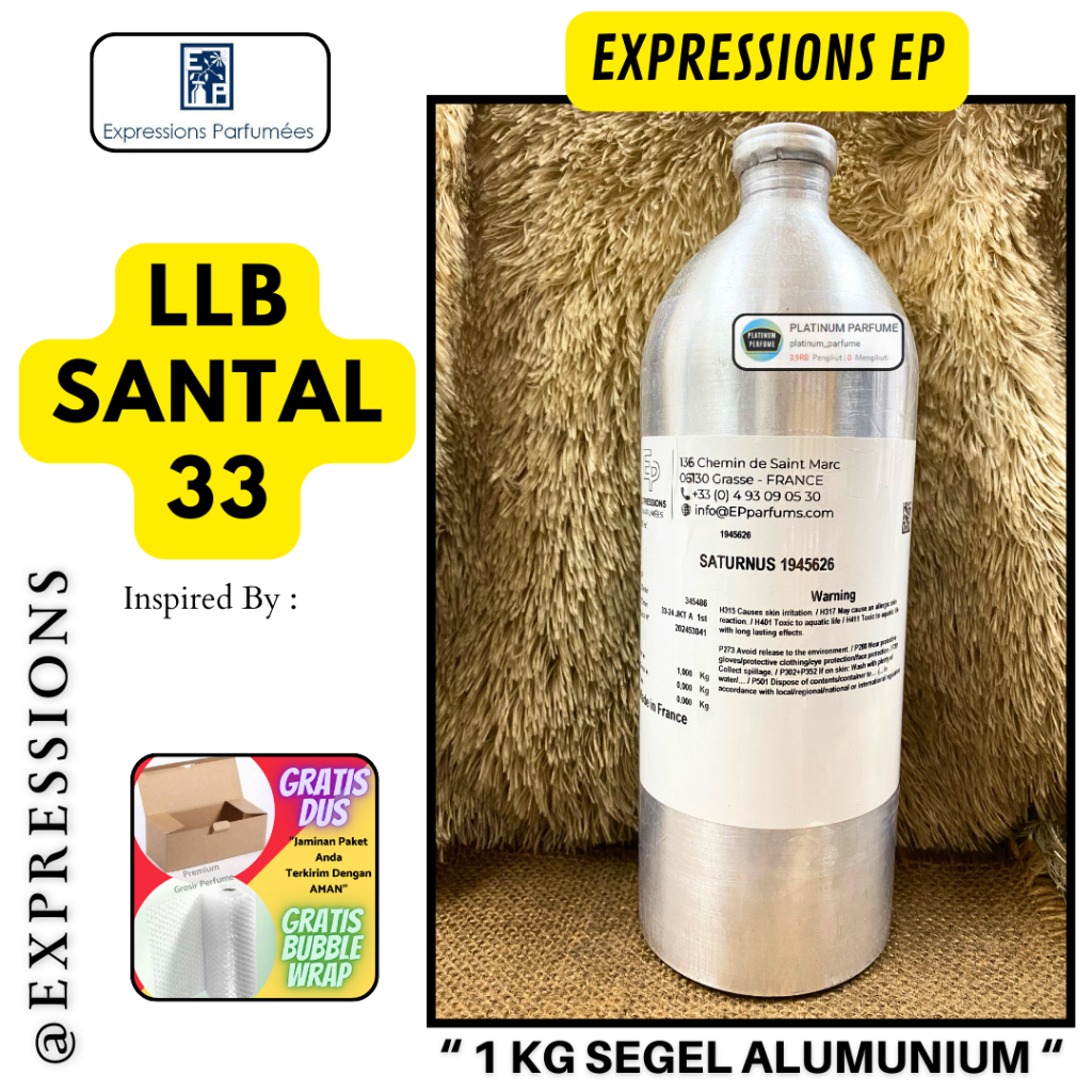 Jual Bibit Parfum 1 KG SEGEL Alumunium SATURNUS ( SANTAL 33 ) EP ...