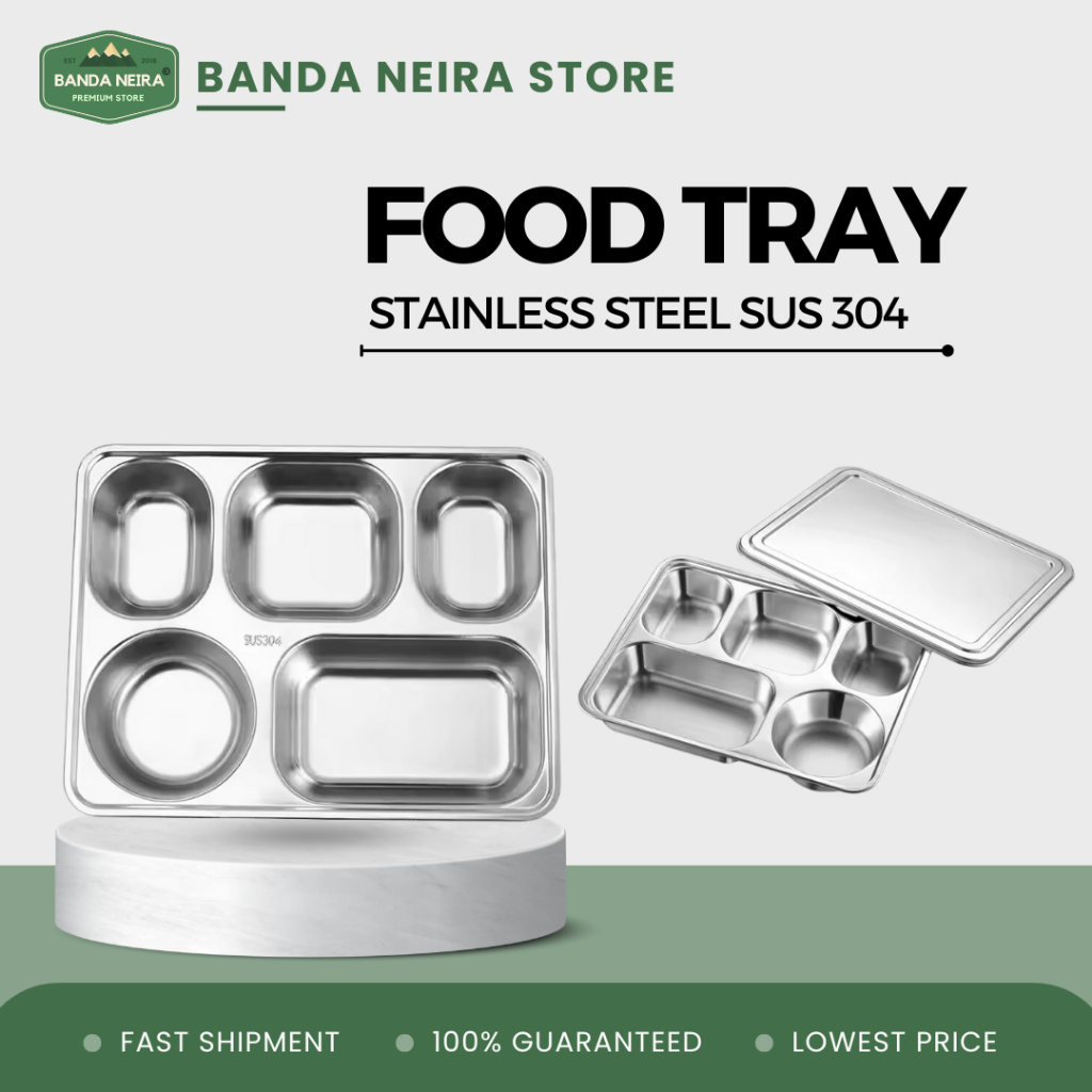 Jual Food Tray Stainless Steel SUS 304 / Tempat Makanan Anti Karat Aman ...