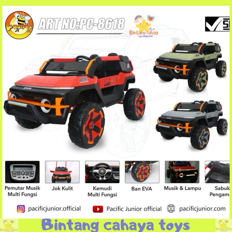 Jual Mobil Aki Anak Super Besar Pacific PJ 8618 BIG SIZE Monster Mobil ...