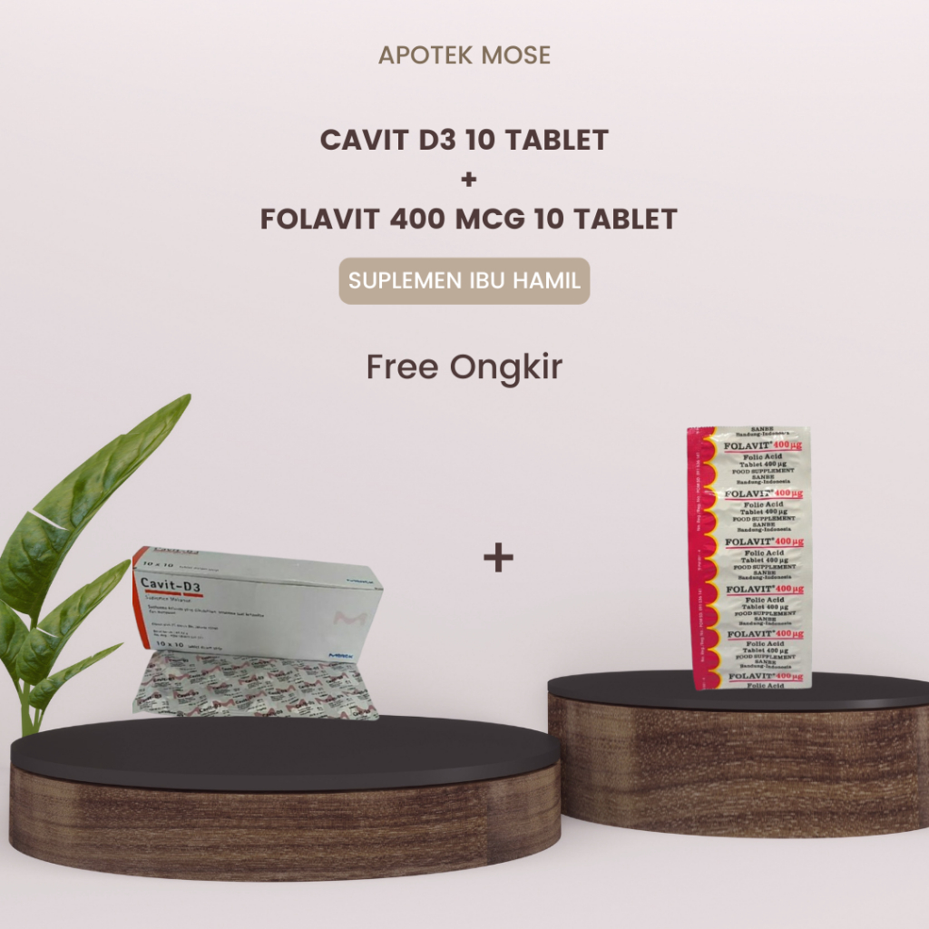 Jual [BUNDLING] CAVIT D3 10 TABLET + FOLAVIT 400 MCG 10 TABLET | Shopee ...