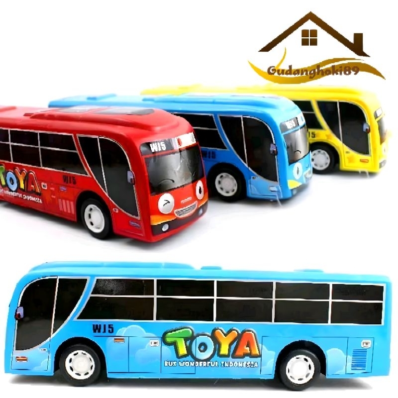 Jual Mainan Anak Mobil-Mobilan Bus Tayo Mini tiga Warna WJS 251 ...