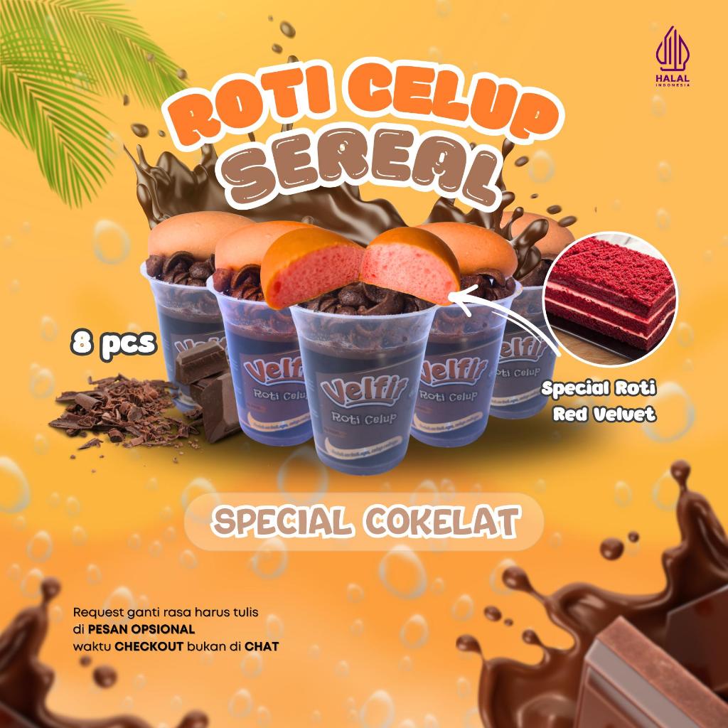 Jual [SARAPAN] VELFIT ROTI CELUP ISI 8pcs RASA COKLAT DAN SEREAL 5g ...