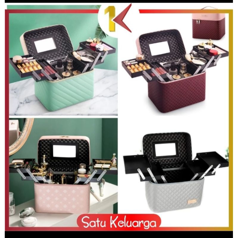 Jual kotak makeup lengkap dengan kaca type m-pk & m-ries | Shopee Indonesia
