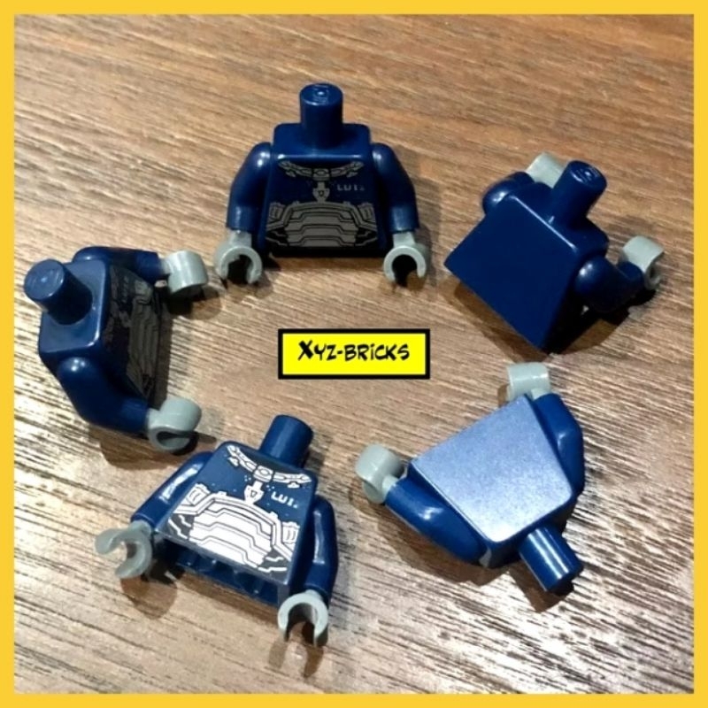 Jual LEGO PARTS 6001867 Torso Earth Blue - Space Armor with LUIZ ...