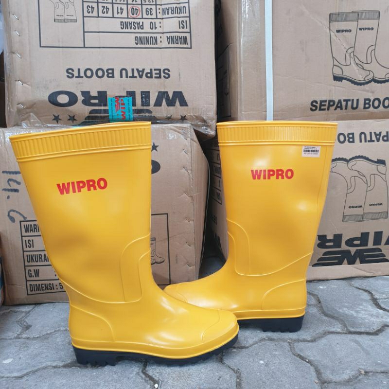 Jual WIPRO Sepatu Boot Kuning | Shopee Indonesia