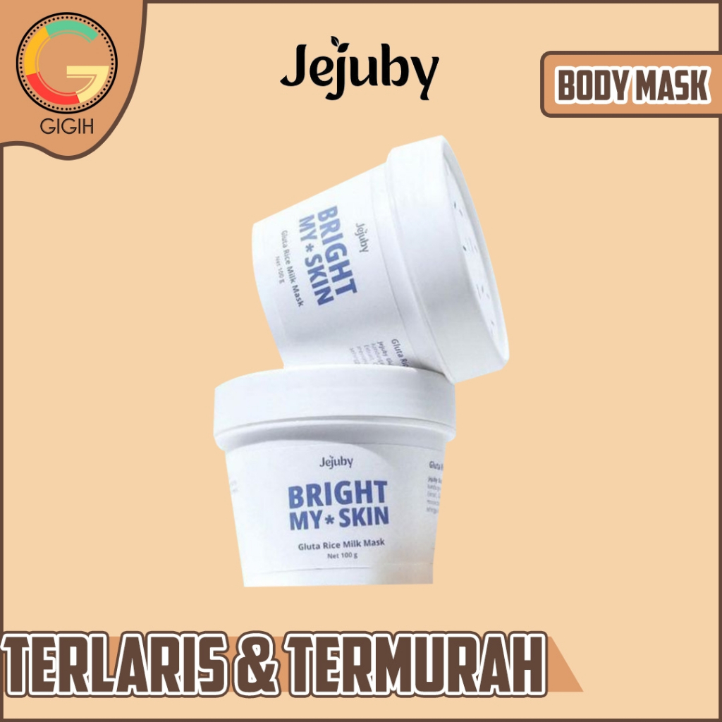 Jual JEJUBY BODY MASK BRIGHT MY SKIN 100GR ( MASKER BADAN PENCERAH ...