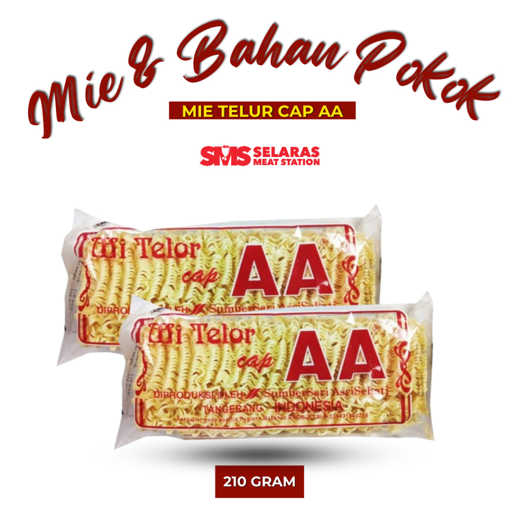 Jual Mie Telur Cap AA 210 gram | Shopee Indonesia