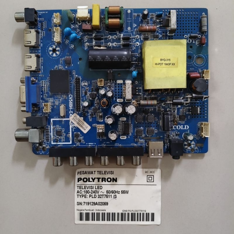 Jual PROMOO !!! PROMO Mesin Motherboard TV LCD LED TV Polytron 32 inch ...