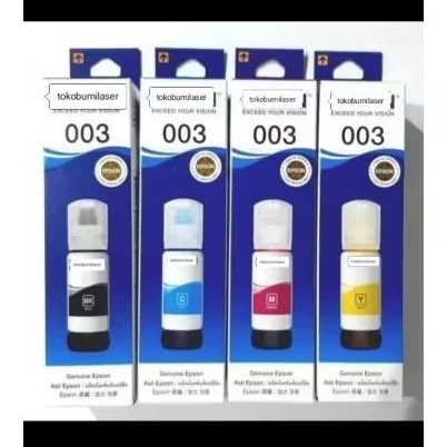 Jual Tinta Epson 003 semua warna 1 set isi 4 pcs | Shopee Indonesia