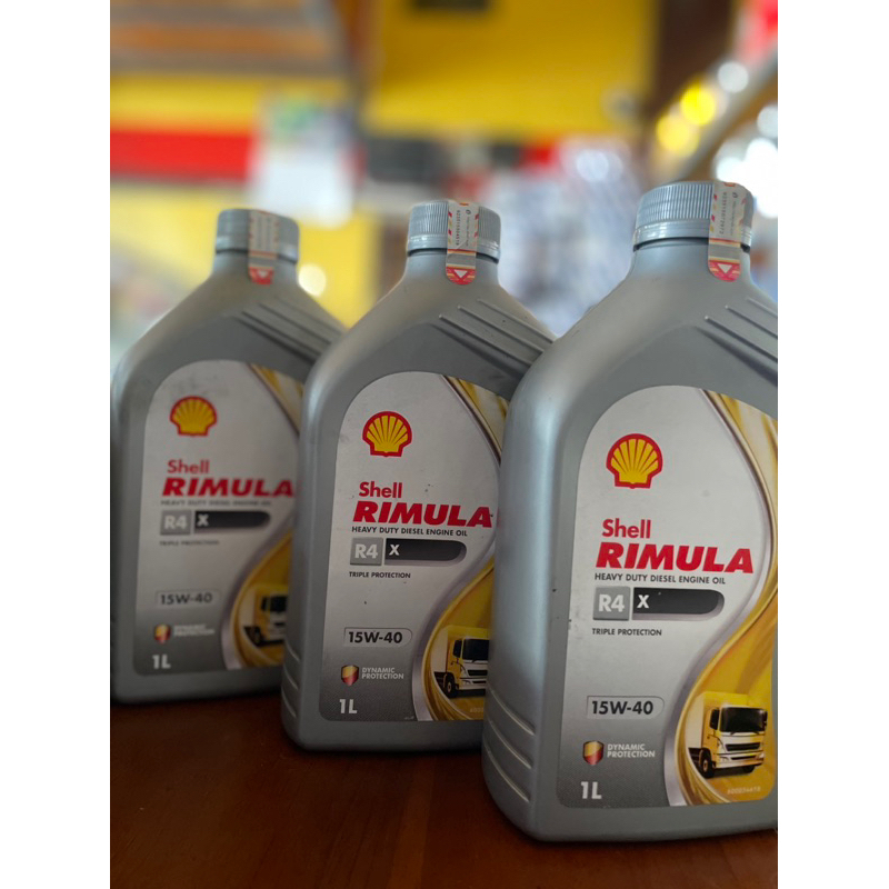 Jual oli mesin shell rimula R4 15w/40 kemasan 1 ltr | Shopee Indonesia