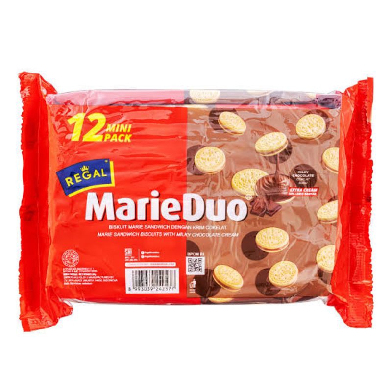 Jual Regal Marie Duo Chocolate 12 x 20g | Shopee Indonesia