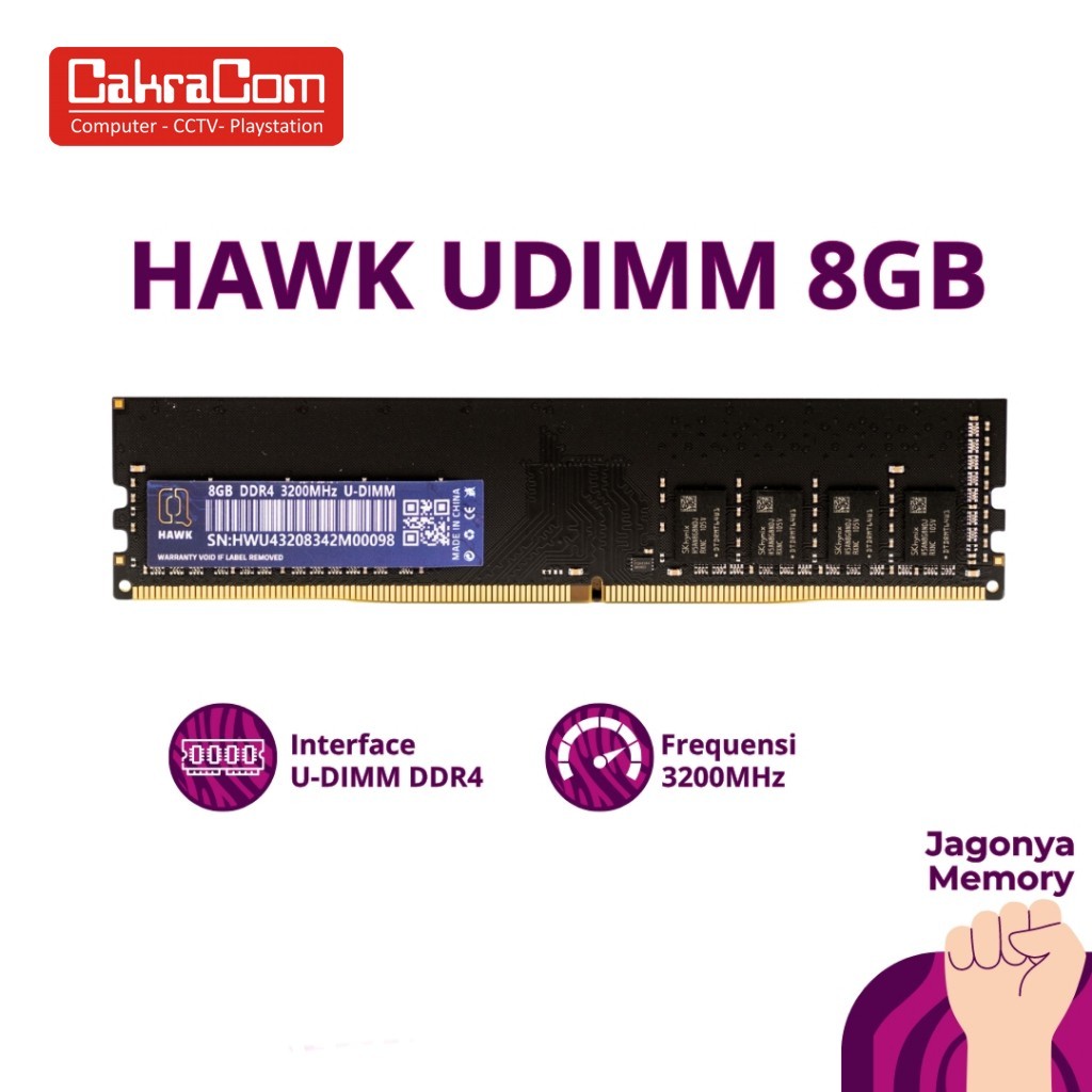 Jual McQuest Hawk DDR4 PC25600 3200Mhz 8GB & 16GB - Memory Longdimm Ram ...