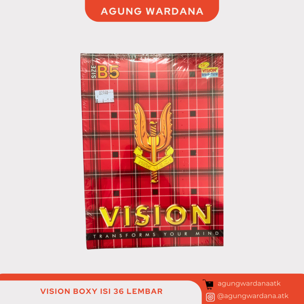 Jual BUKU TULIS VISION BOXY ISI 36 LEMBAR | Shopee Indonesia