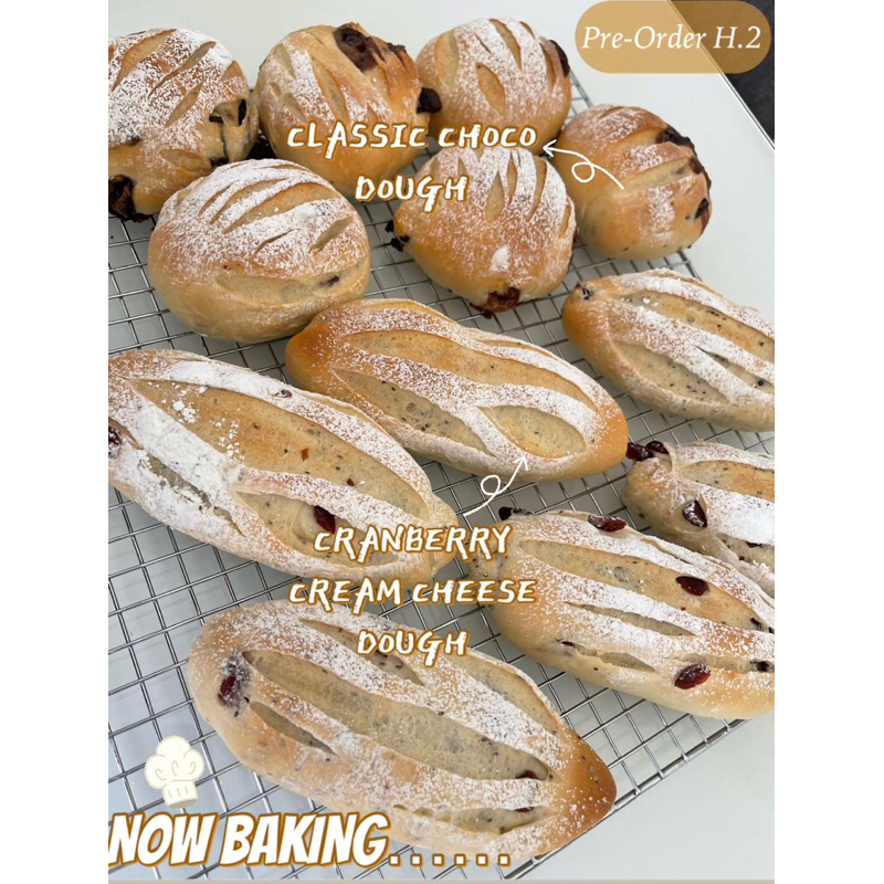 Jual cranberry cream cheese sourdough bread roti halal sehat roti diet ...