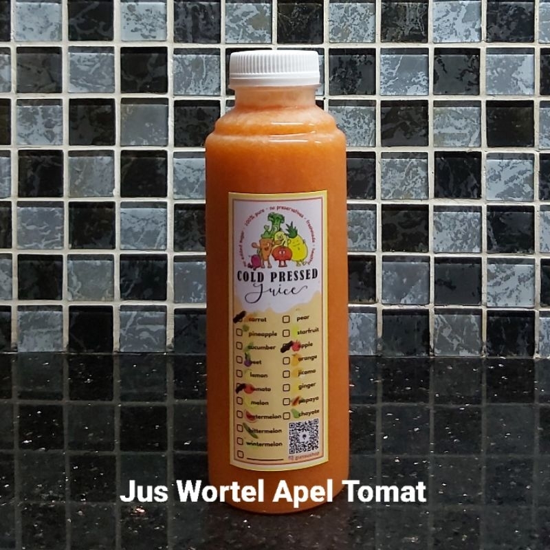 Jual Jus Wortel Apel Tomat pure COLD PRESSED | Shopee Indonesia